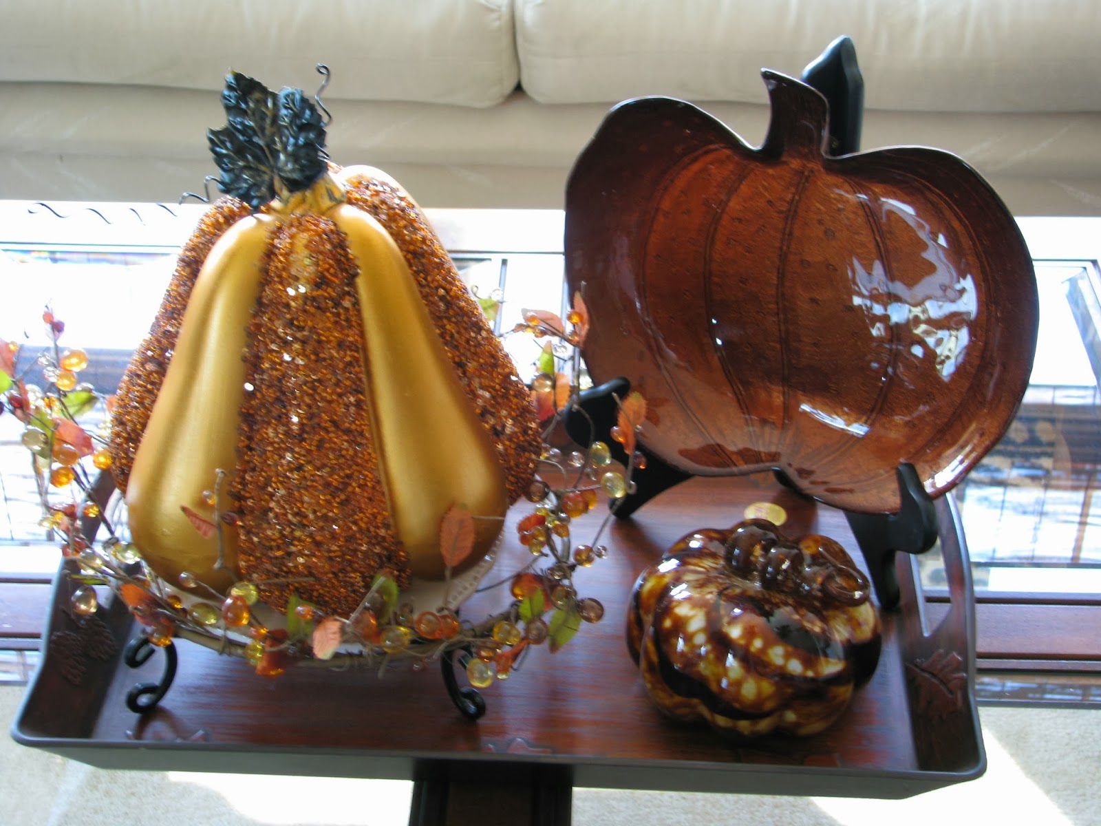 Designs by Pinky: Decorating with Pumpkins for Fall! A House Tour!!