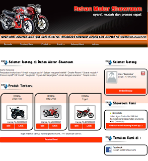 Sistem informasi penjualan: Aplikasi penjualan Motor