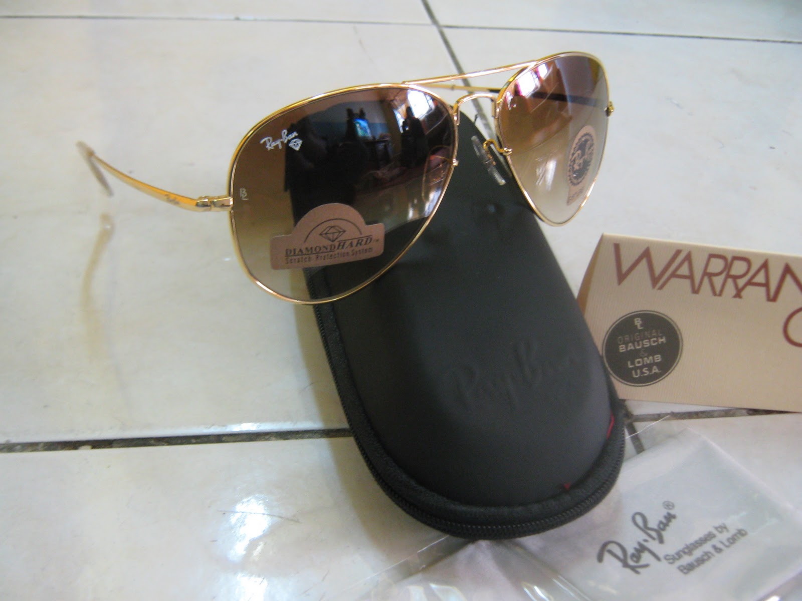 You Got Style: RAY-BAN AVIATOR DIAMOND HARD BL USA