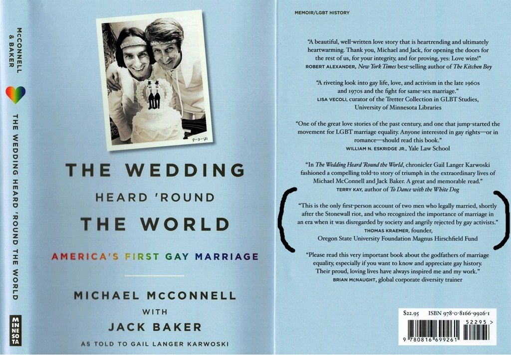 Tom's OSU: Book by Michael McConnell on his marriage to Jack Baker that ...