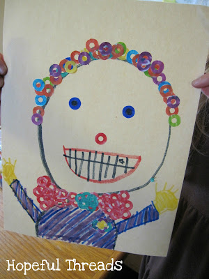 Hopeful Threads: Impromptu Sticker Art!