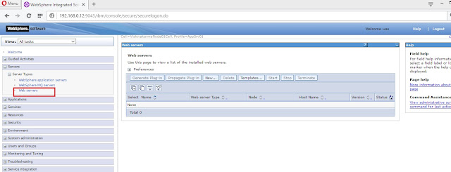 MiddlewareBox: How to Create Web Server in WAS 8.5
