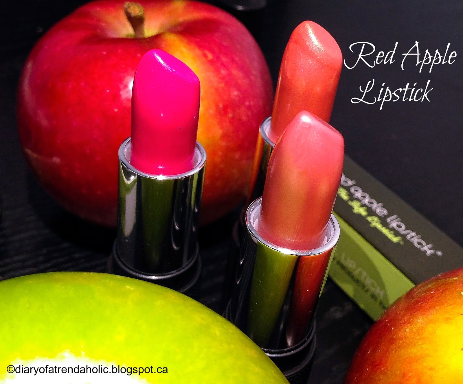 Diary of a Trendaholic : Red Apple Lipsticks Review: All Natural ...