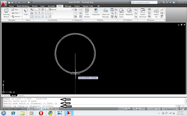 Auto CAD Tricks: How to draw 2d spring in autocad