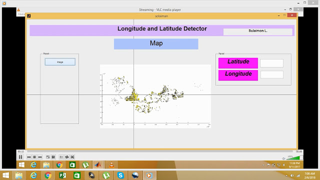 How to find longitude and Latitude through matlab