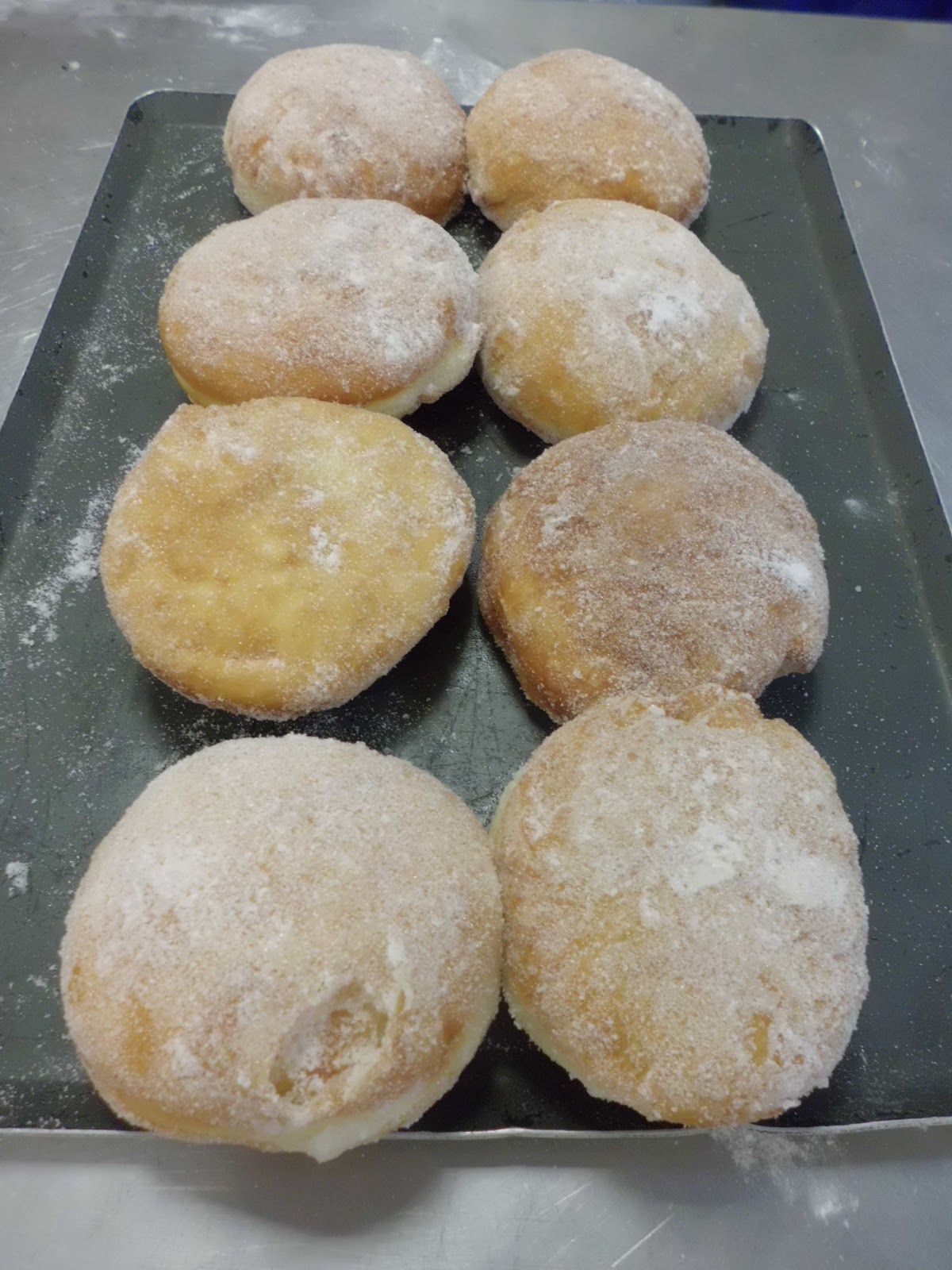 Dough Diaries: One dough, three breads: doughnuts, Devonshire splits ...