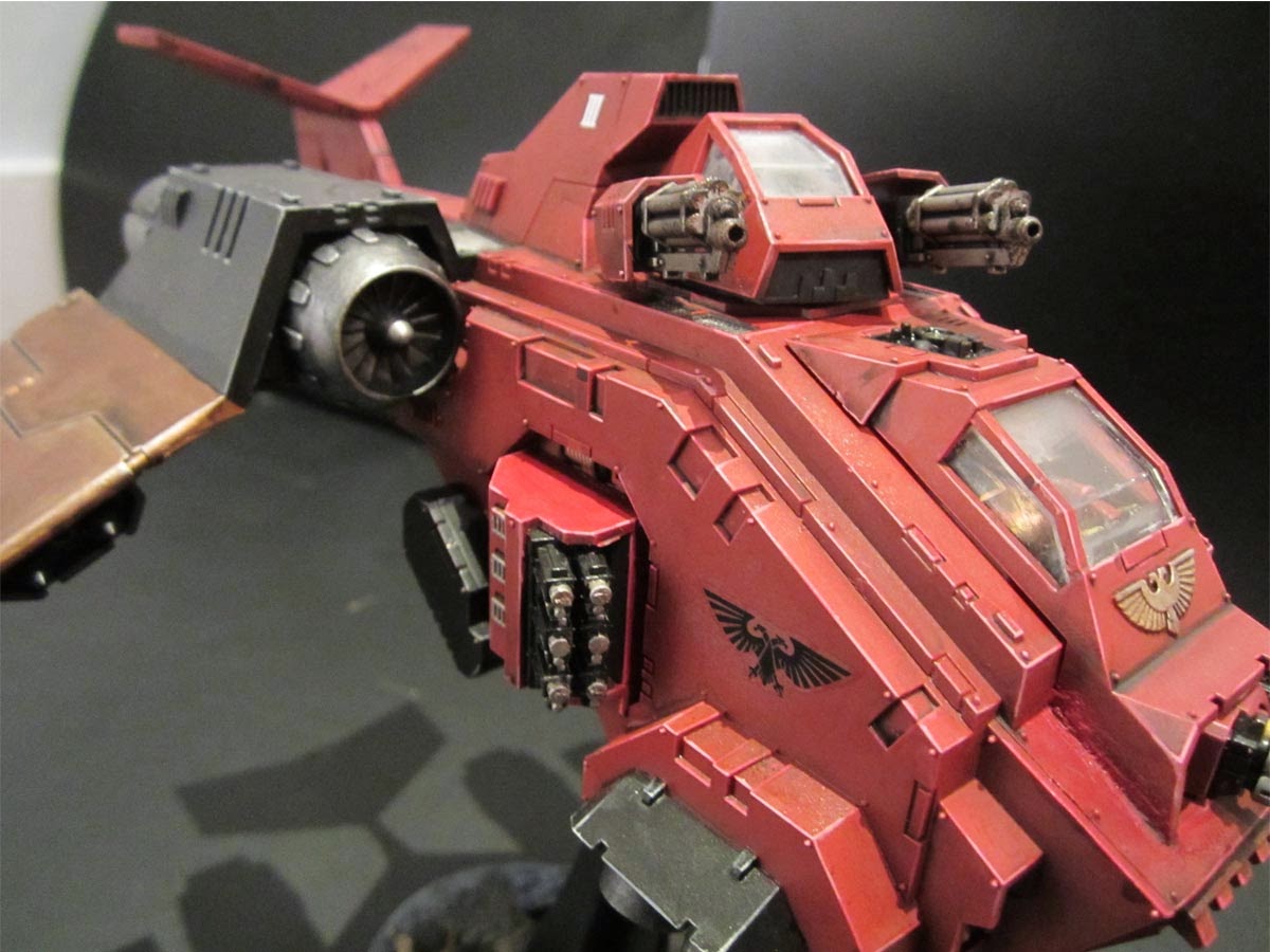 40k Space Marine Stormraven Gunship - Crimson Minotaurs : GRIM DARK REALMS