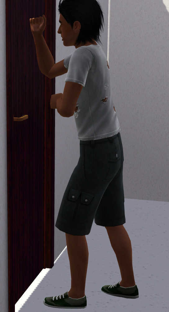Zhippidy's Custom Poses for Sims 3: Bang Door - 6 Poses