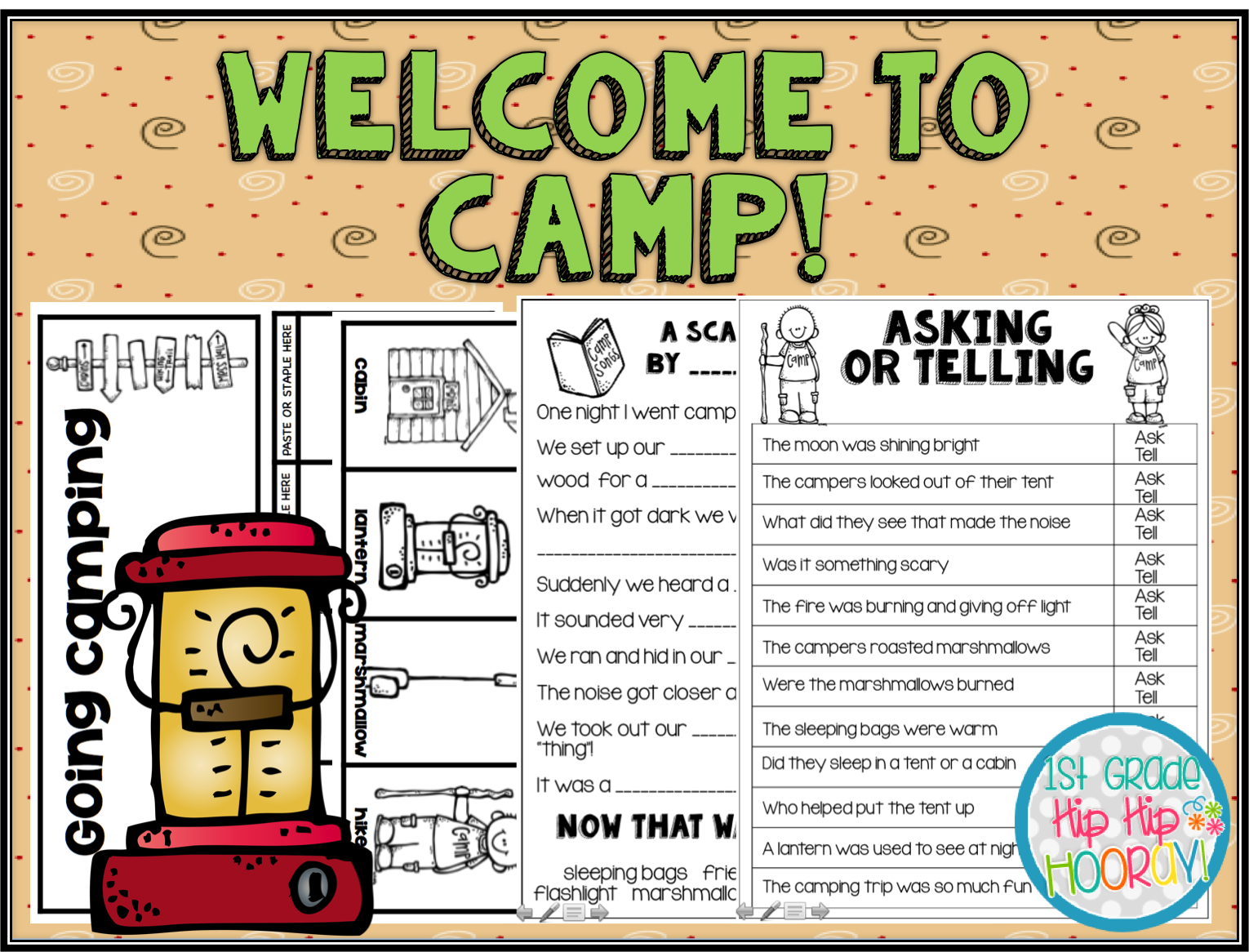 1st Grade Hip Hip Hooray!: A class of "Happy Campers"!