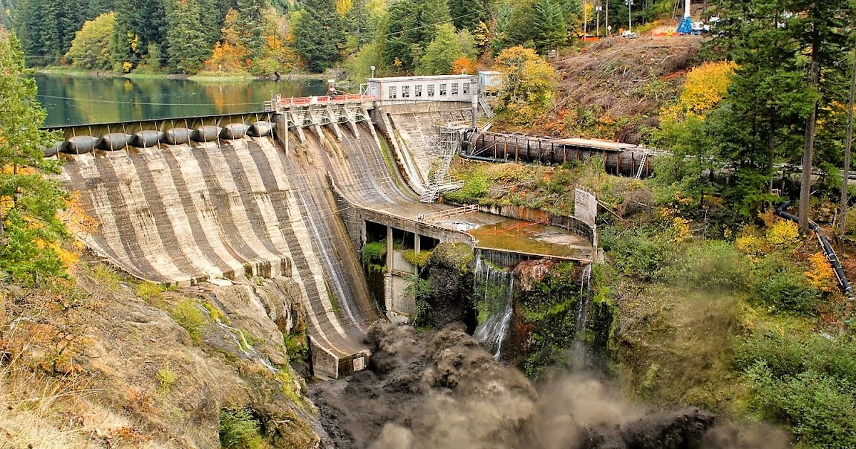 Fieggentrio: Opblazen stuwdam. Spectaculaire beelden.