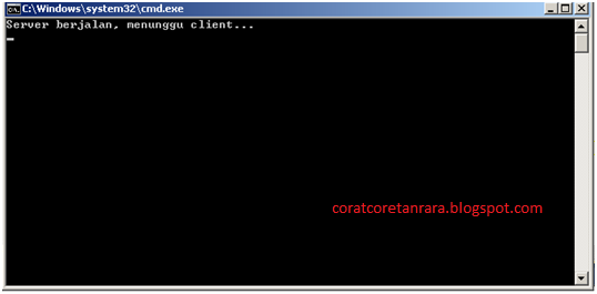 Program Aplikasi Chatting Client Server Menggunakan Java Tulisan Raraa