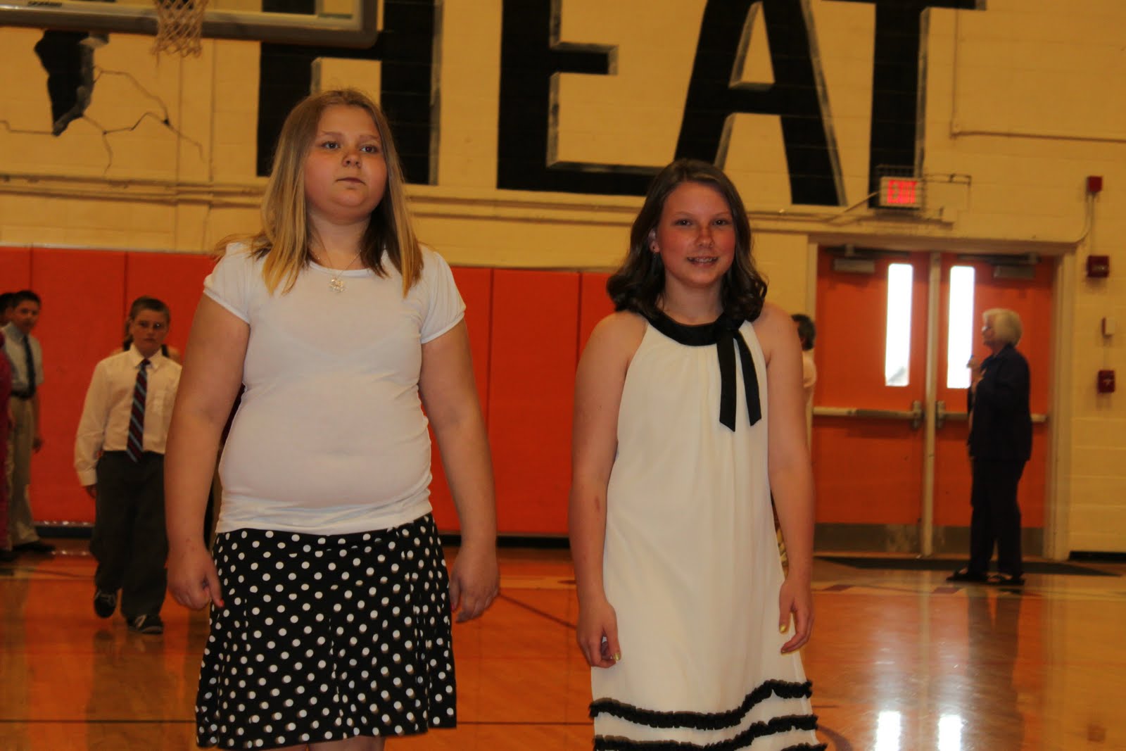 Our family's version of James 1:27: 5th grade grad...Headed for middle ...