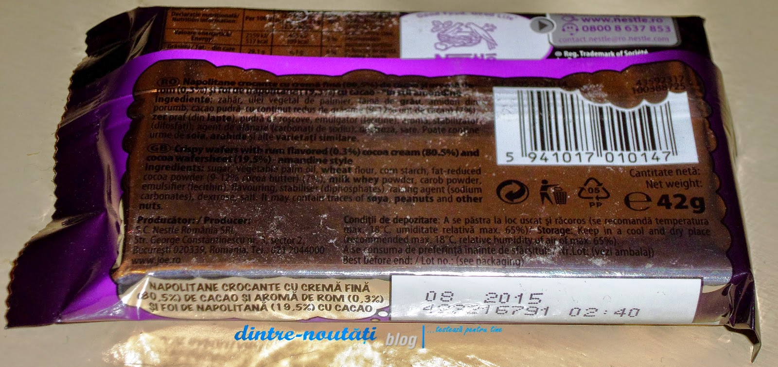 joE AMANDINĂ cu aromă de rom | D-Nblog. Păreri sincere despre produse ...