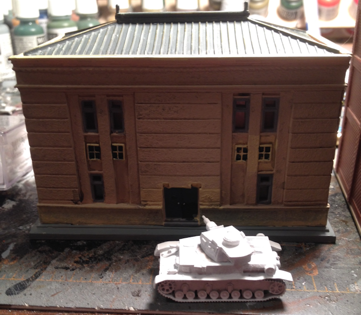 Wally's Sad Attempts at Painting: N Scale Buildings for 10mm WW2