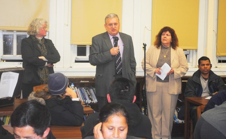 NYC Rubber Room Reporter and ATR CONNECT: Grover Cleveland HS Crowd ...