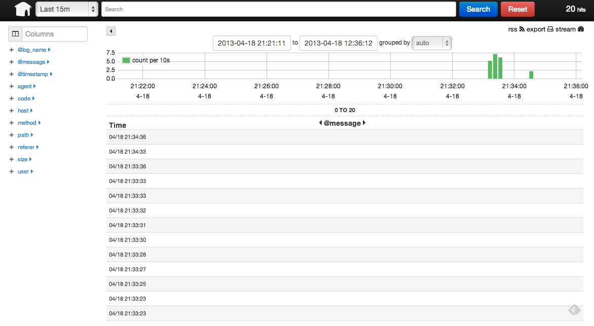 memorycraft: Kibanaってなんじゃ？（Kibana+elasticsearch+fluentdでログ解析）