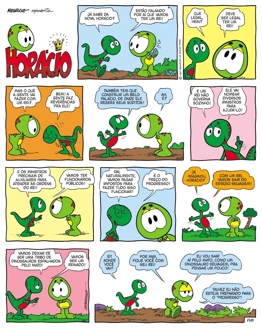 Blog do XANDRO: Tiras N°8651 : HORÁCIO - Mauricio de Sousa!