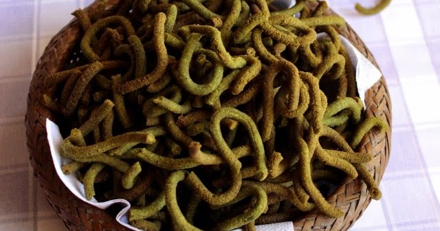 Palak Sev | Spinach Sev ~ Full Scoops - A food blog with easy,simple ...