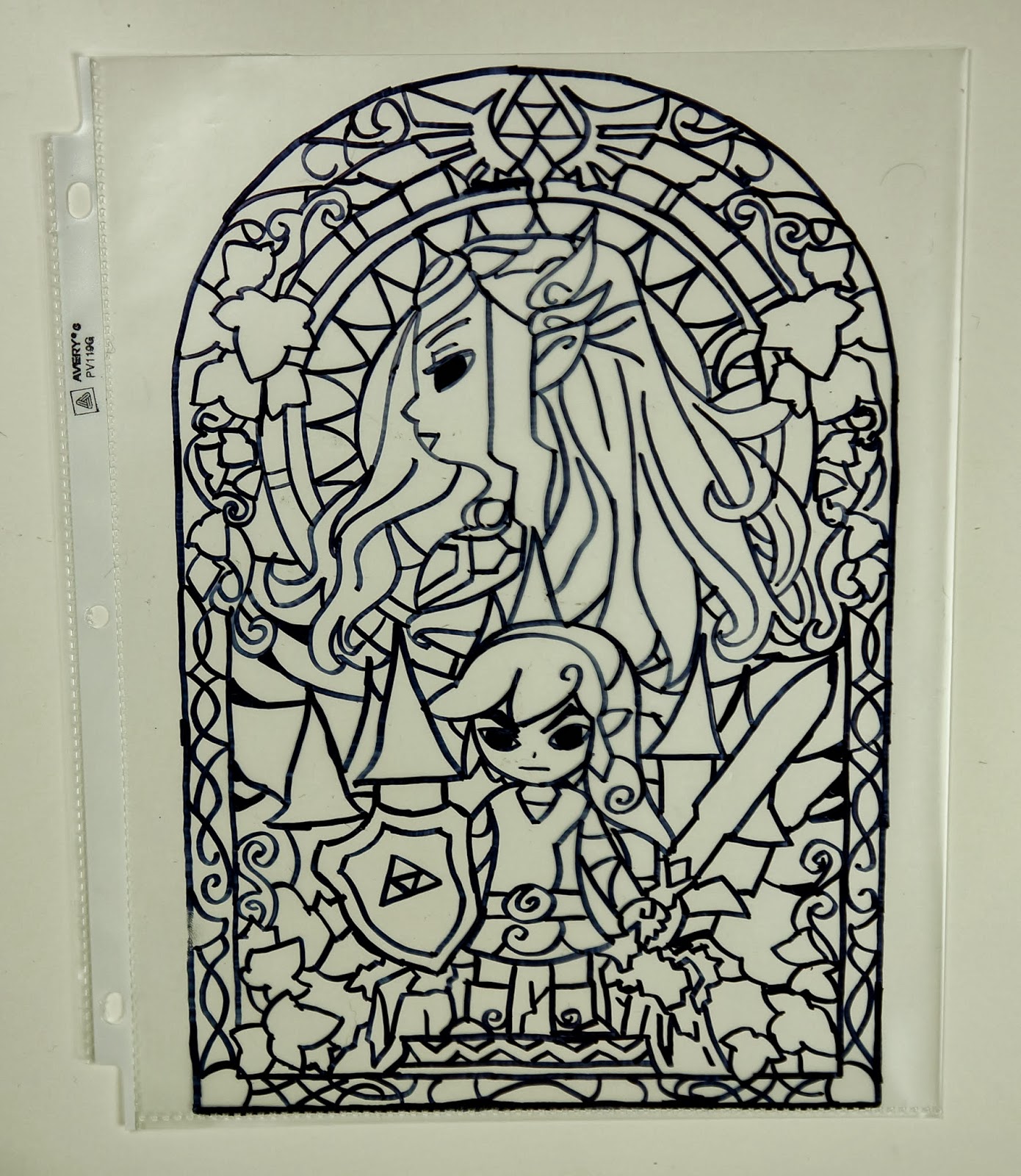 Otaku Crafts: Easy Fake Stained Glass