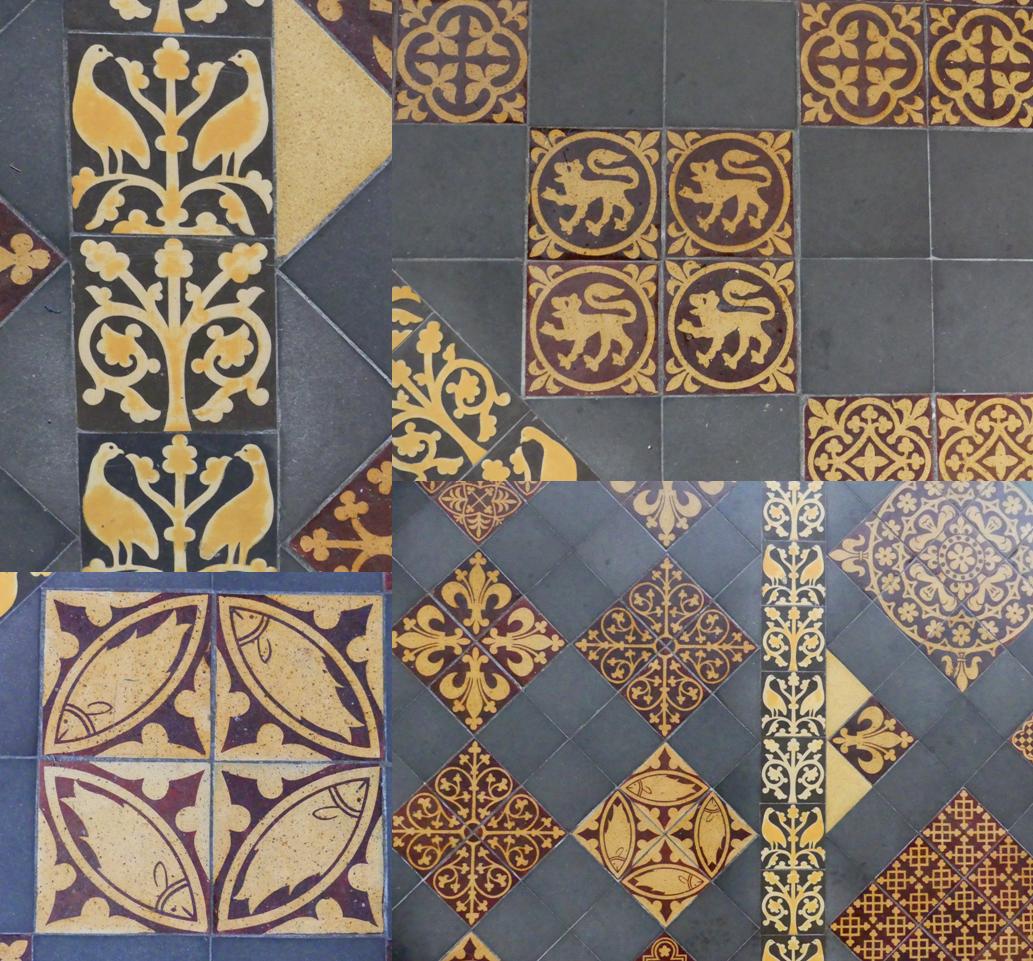 Julia Garner : Medieval tiles in St Davids Cathedral