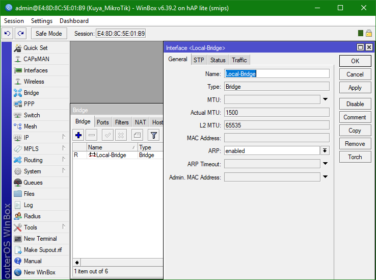 Konfigurasi Hotspot dan Bridge di Mikrotik melalui WinBox - Hzed Notes