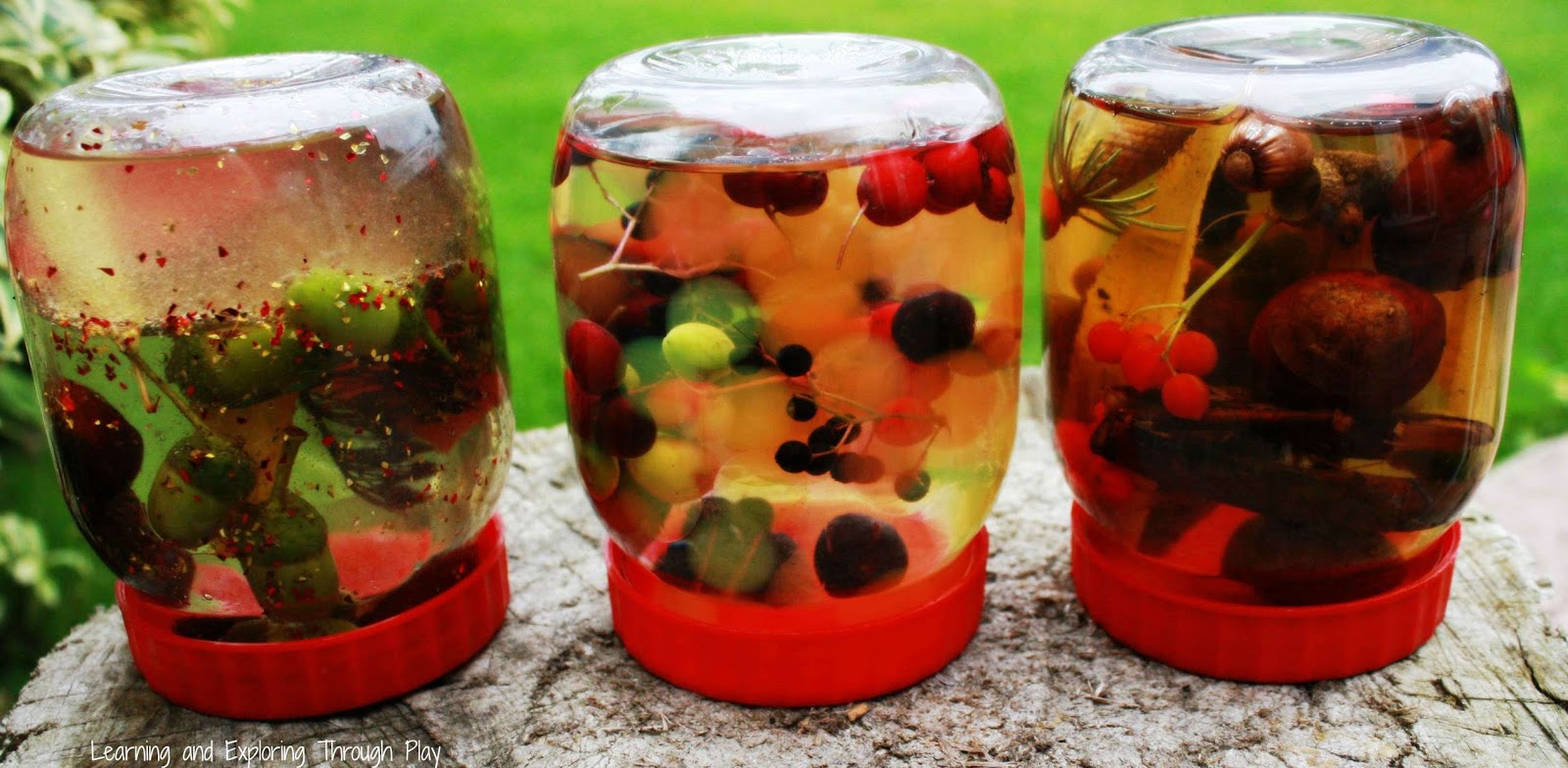 Learning and Exploring Through Play: Autumn Nature Sensory Jar
