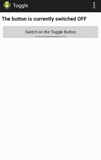 Android Toggle Button example