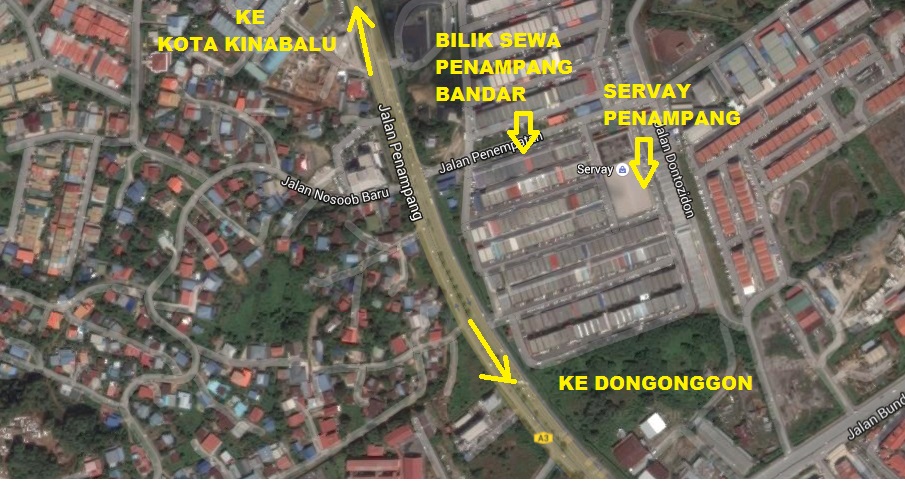 Bilik Sewa Sabah: PENAMPANG Bandar Baru sebelah Servay Penampang