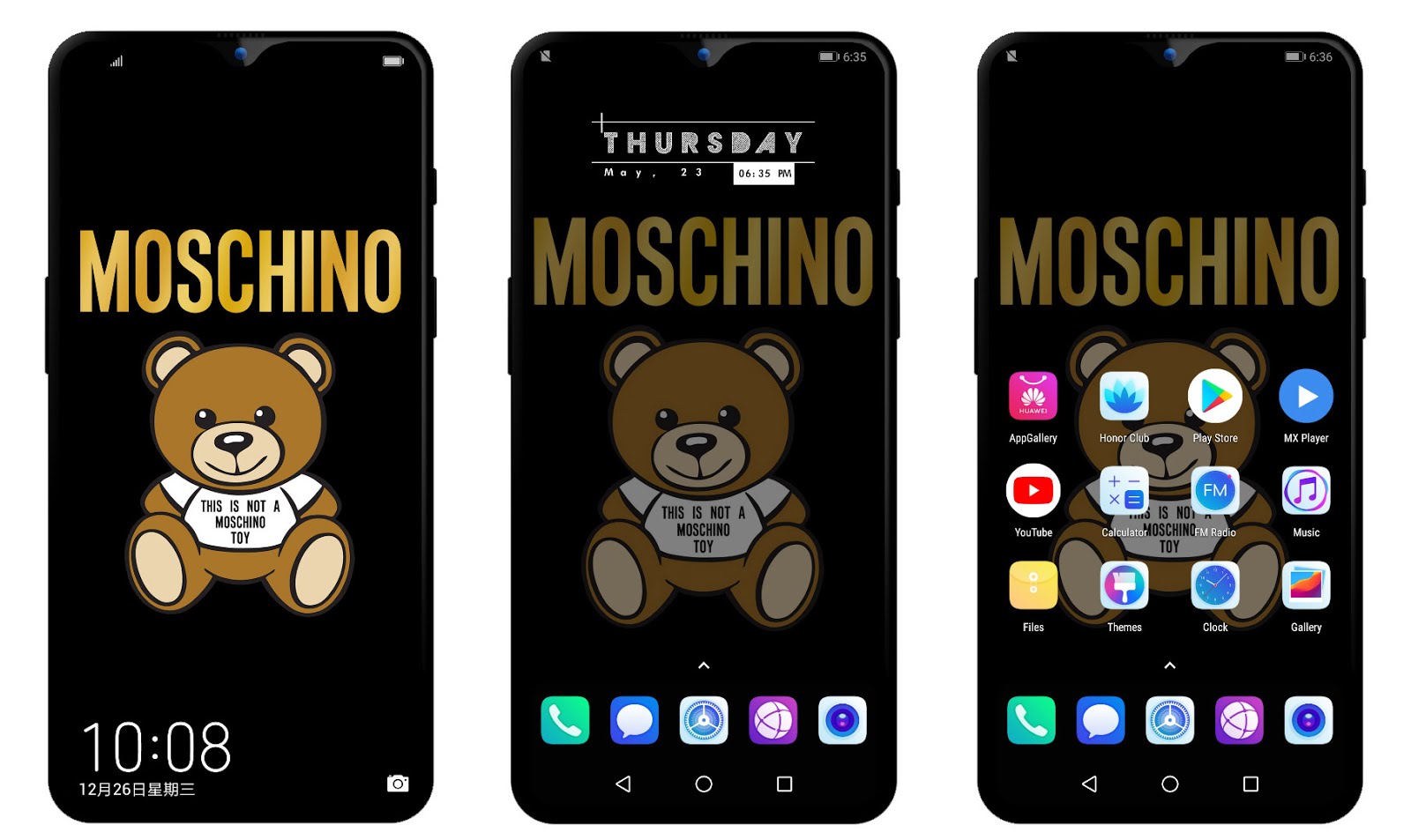 Moschino Teddy Bear Theme For EMUI 5/8 || Must Try