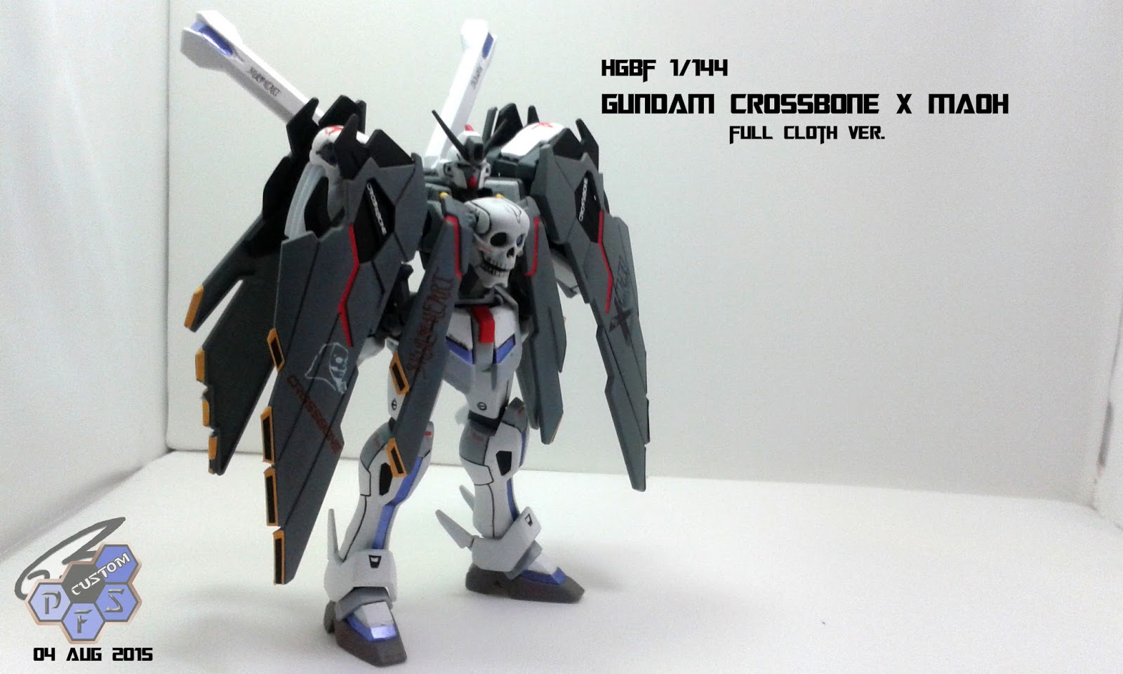 GUNDAM GUY: GUNDAM GUY: READERS FEATURE GUNPLA BUILD - HGBF 1/144 Crossbone X Maoh Full Cloth ...