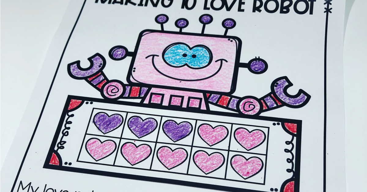 Making Ten Valentine's Day Freebie | A Sunny Day in First Grade