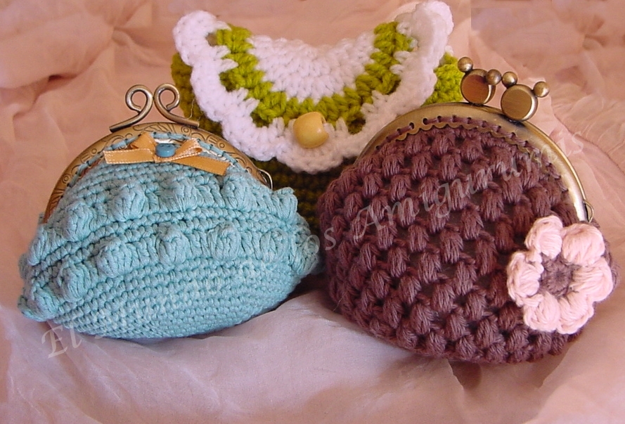 El mundo de los Amigurumis : MONEDEROS A GANCHILLO