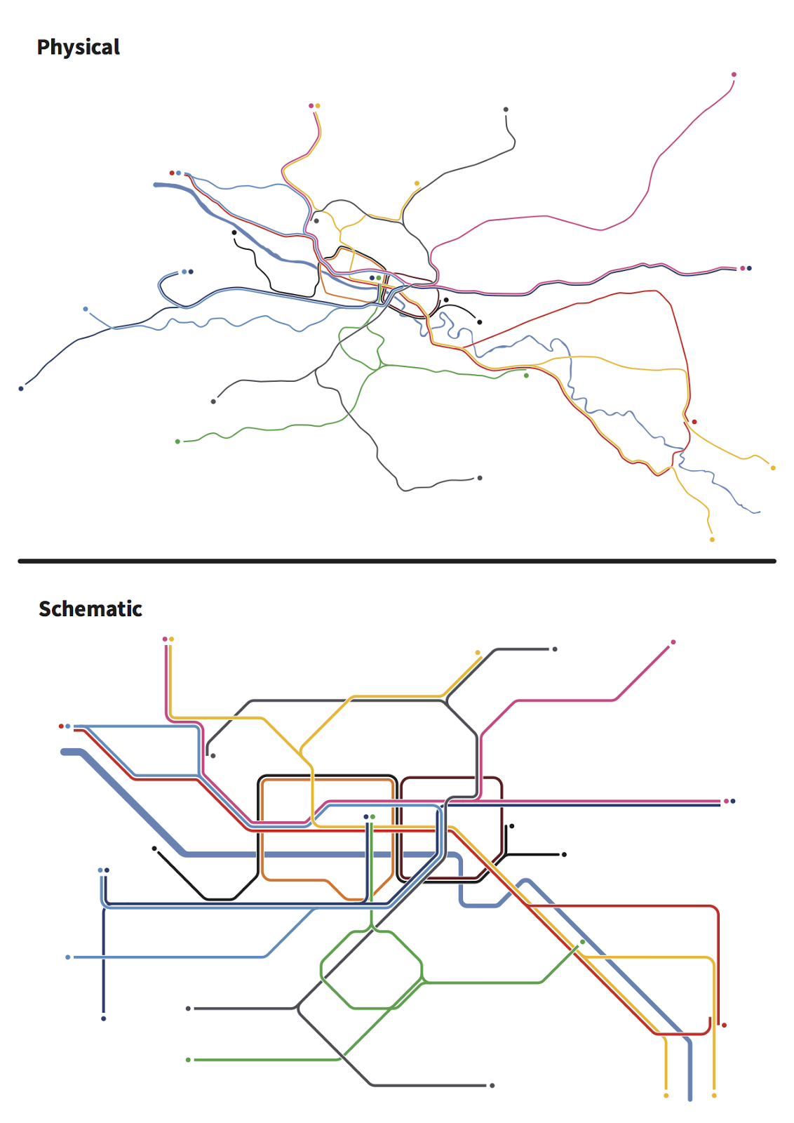 Angus Doyle Design: Glasgow Transport Map
