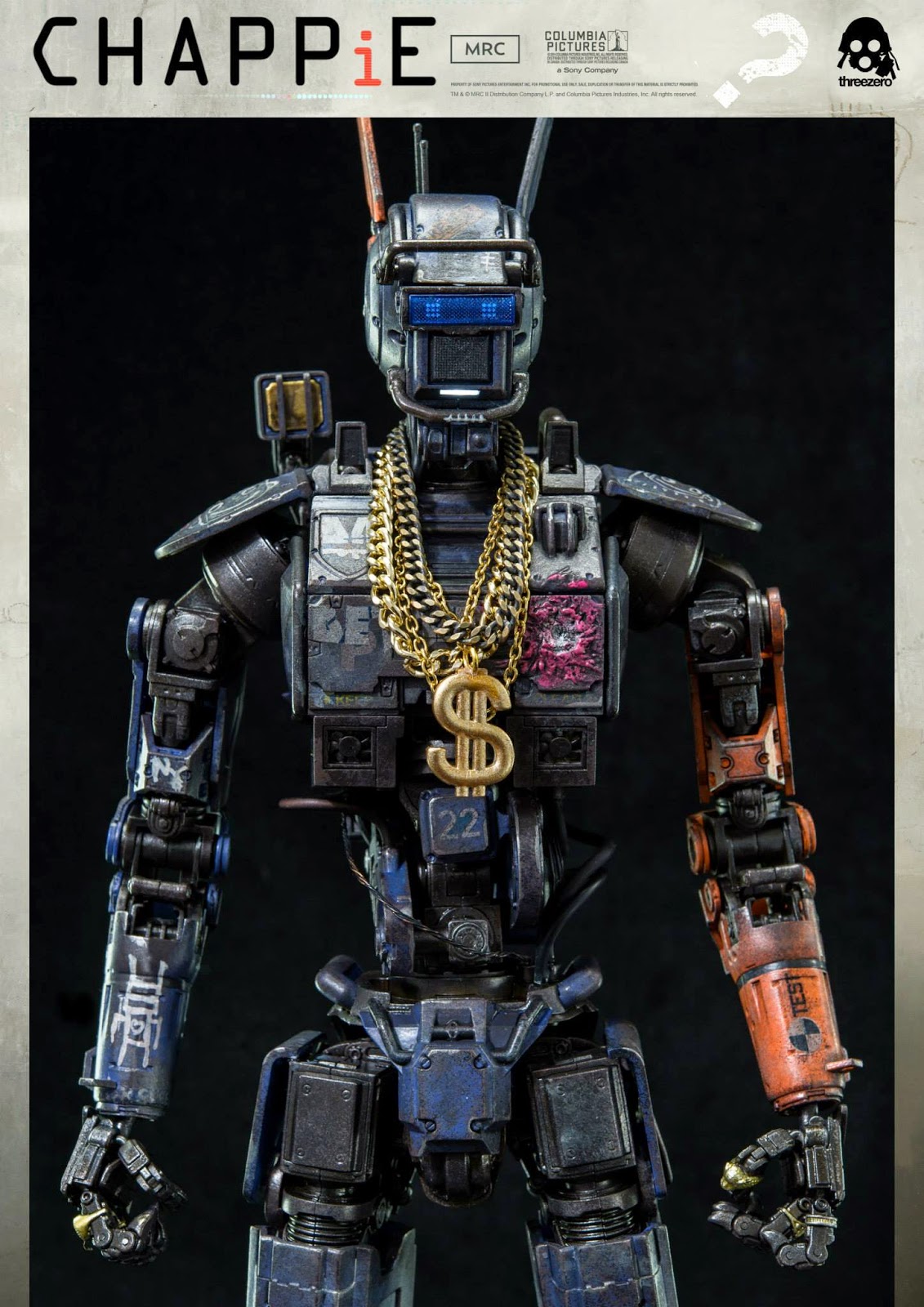 toyhaven: Recently Announced: ThreeZero 1/6th scale CHAPPiE 12-inch ...