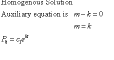 Differential Equations Solved Examples: Solve the differential equation dP/dt = kP - C