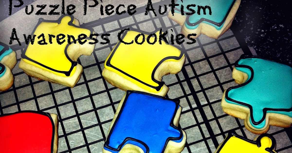 Feeding My Addiction: Puzzle Piece Autism Awareness Cookies