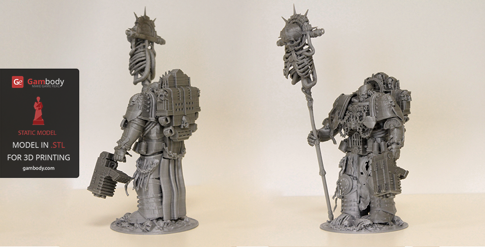 Warhammer 40K - Chaplain 3D Printable Model | Assembly figure | Nixon's ...