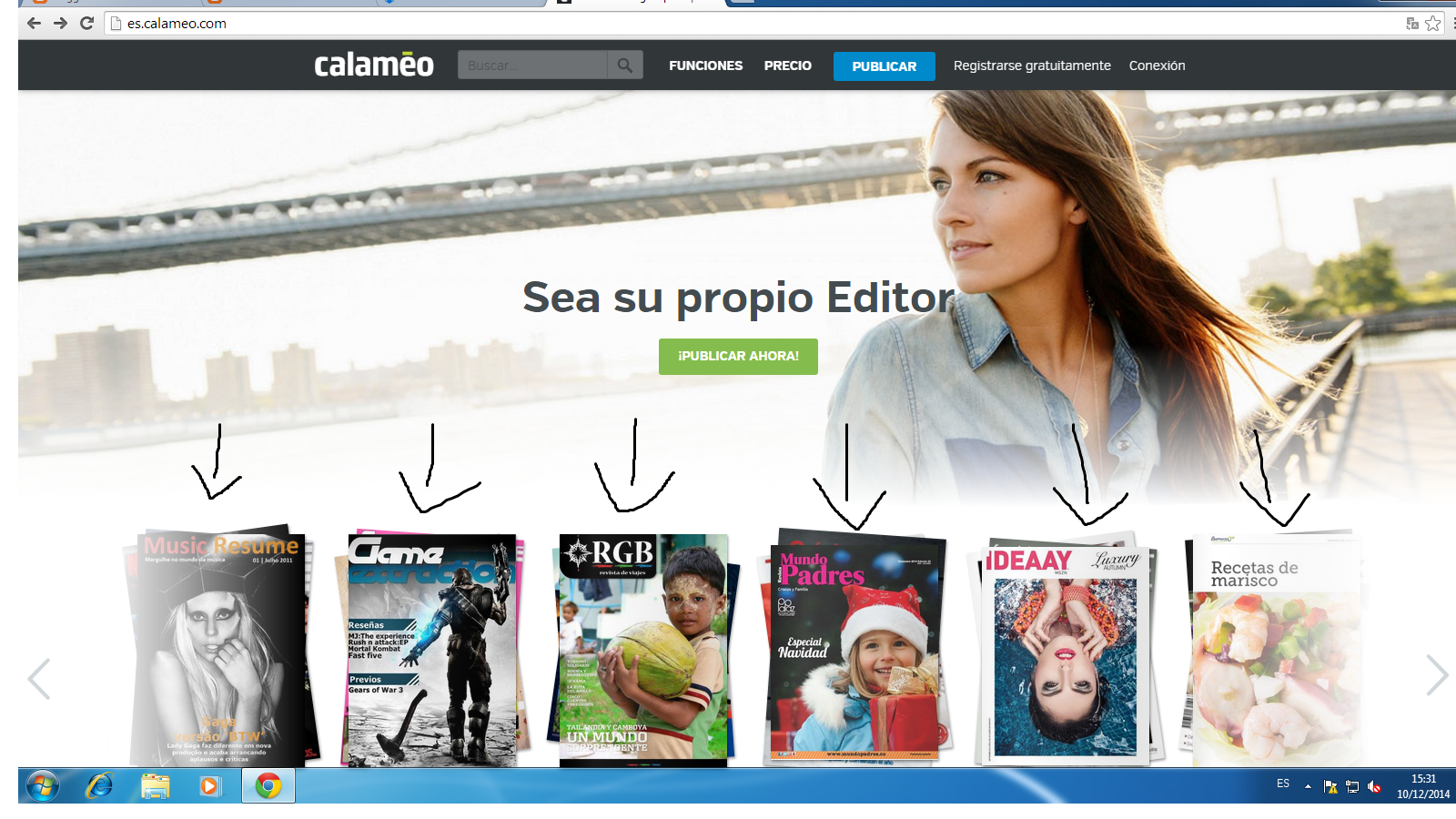 Recursos: Insertar contenido mediante una revista digital (calameo, issuu)