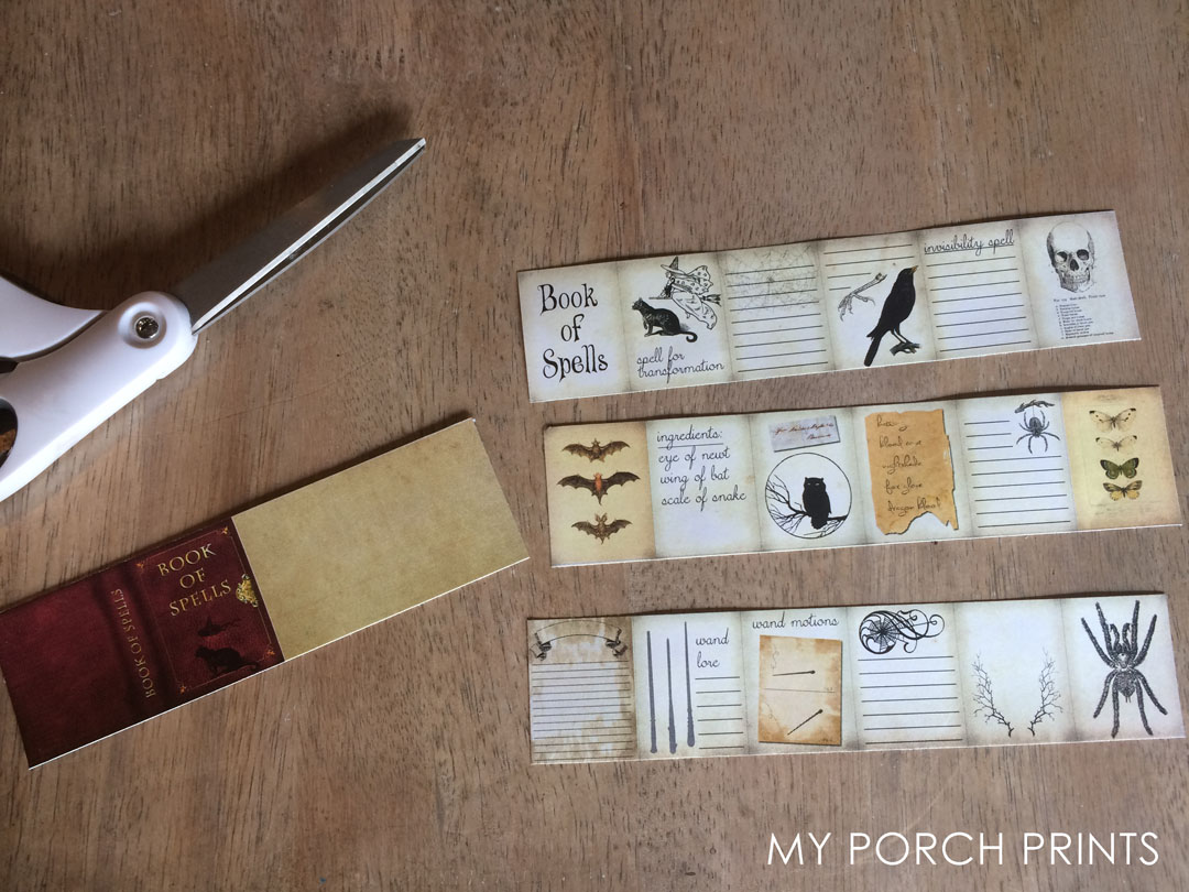 My Porch Prints: Halloween Mini Spell Books Tutorial