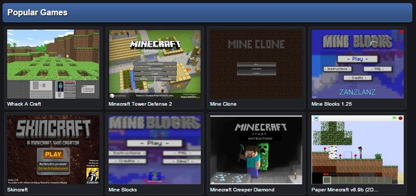 Kids Online Free Games Zone: Mind Craft Game