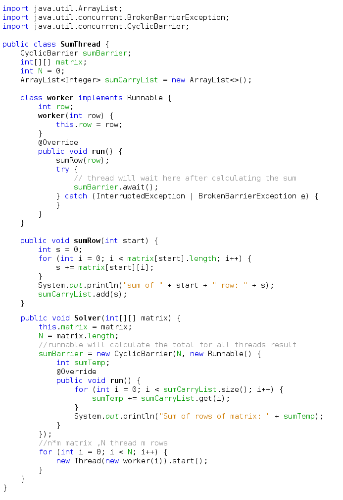 Java Latte Cyclicbarrier In Java Concurrency