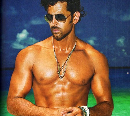 Celebrities and bodybuilding photos: Hrithik Roshan Body-Building Secrets