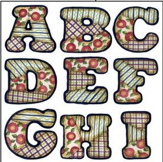 Trocando Artes: Letras Diversas para Patchwork!!!