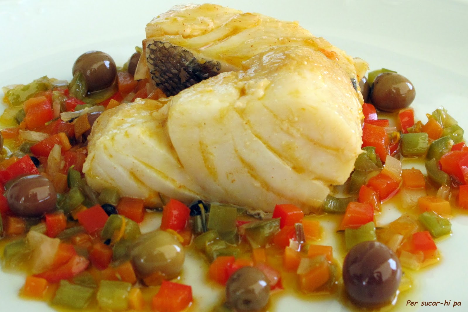 Per sucar-hi pa, gastronomía y viajes: Bacalao confitado con escabeche ...