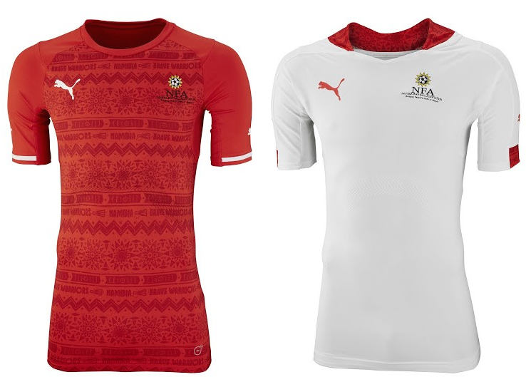 New Puma Namibia 2014 Home and Away Kits - Footy Headlines