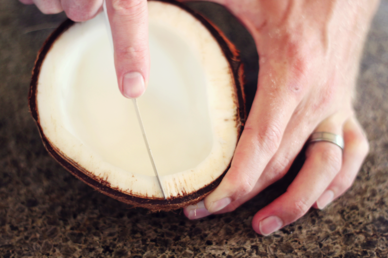 BeccaMarie Designs: How to Prepare a Coconut