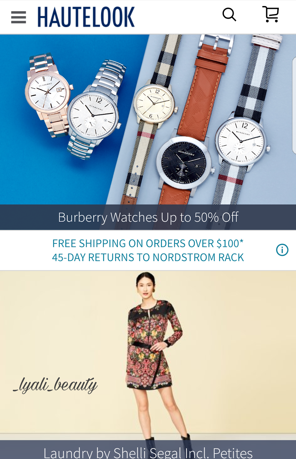 Lyali Beauty: تجربتي بالطلب من موقع Hautelook بالتفصيل 💜