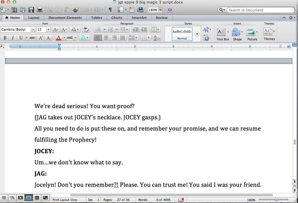 JGTcomics: Oh, How the Script Changes...