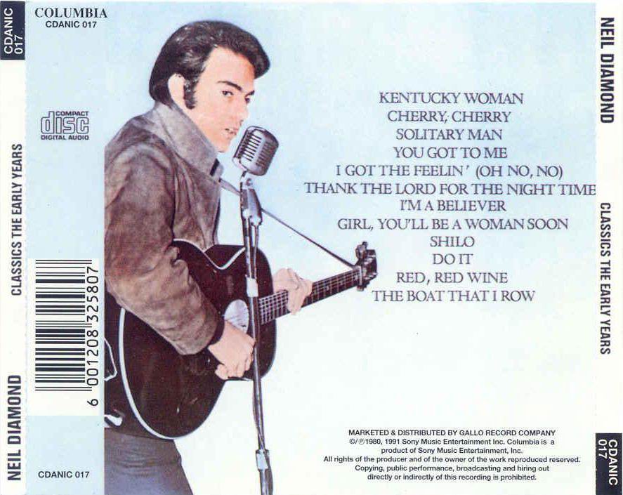 ENTRE MUSICA: NEIL DIAMOND - Classics The Early Years