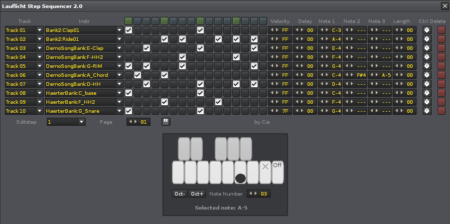 MATRIXSYNTH: Launchpad Step Sequencer Lauflicht 2
